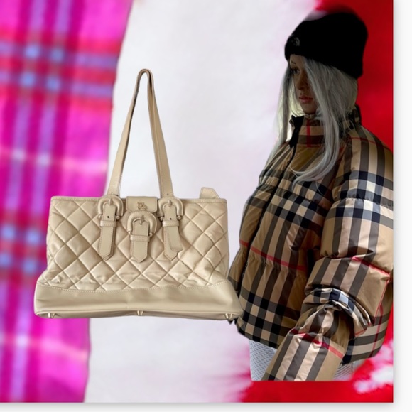 Burberry | Bags | Burberry Quilted Tote Beige Final Price Drop | Poshmark